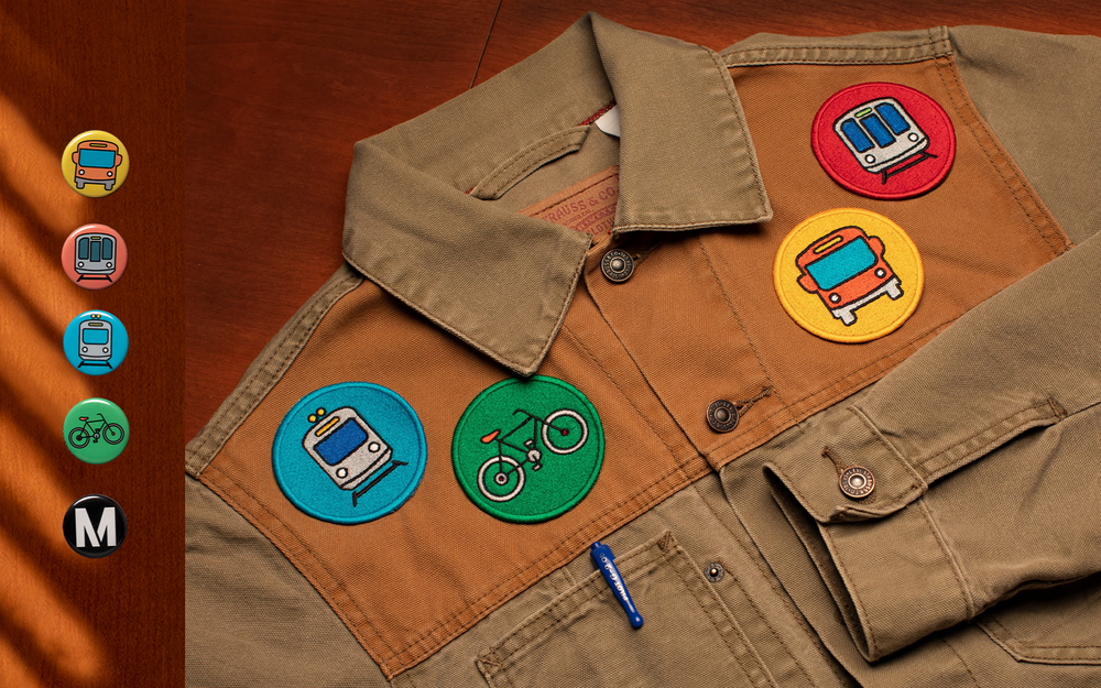 Los Angeles Metro Transit Pins, Patches, Stickers - Metro Shop