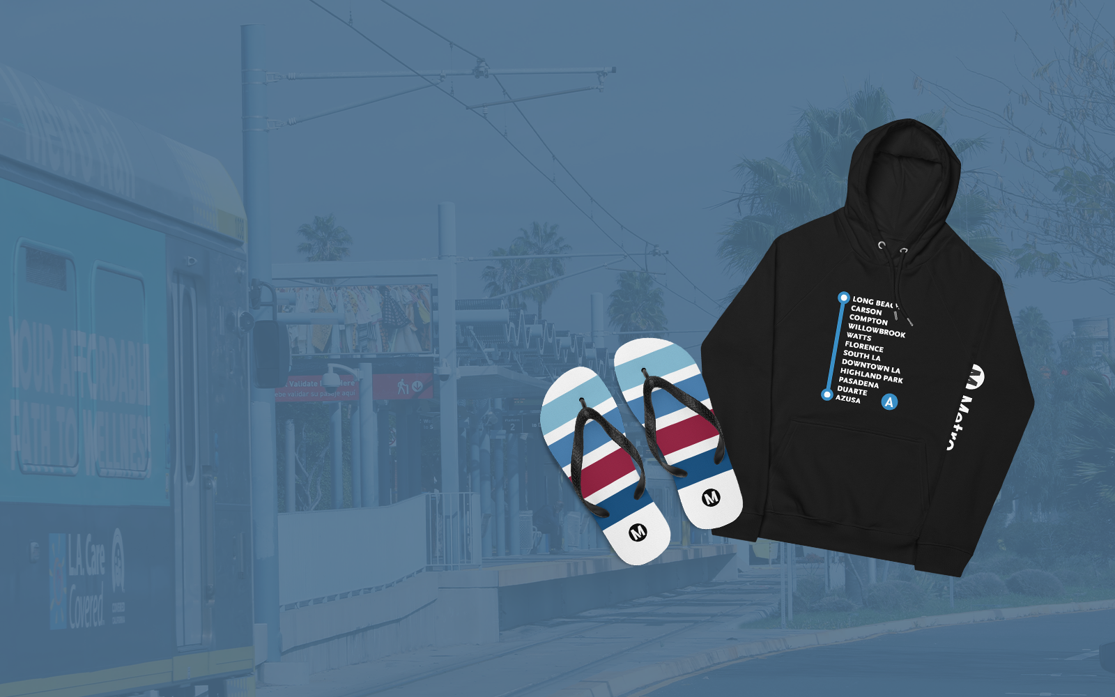 Los Angeles Metro Shop | June Gloom Collection | Hoodies and Flip-flops