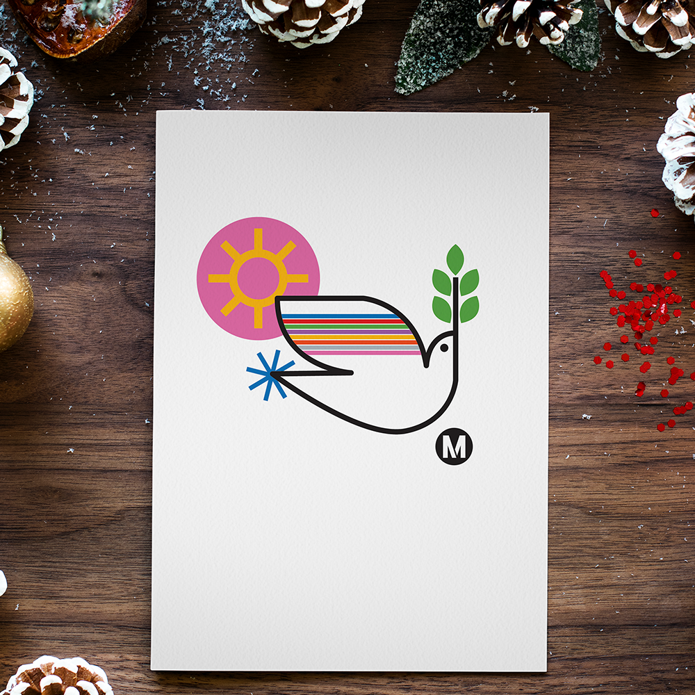 Peace Dove Folded Card – Metro Shop