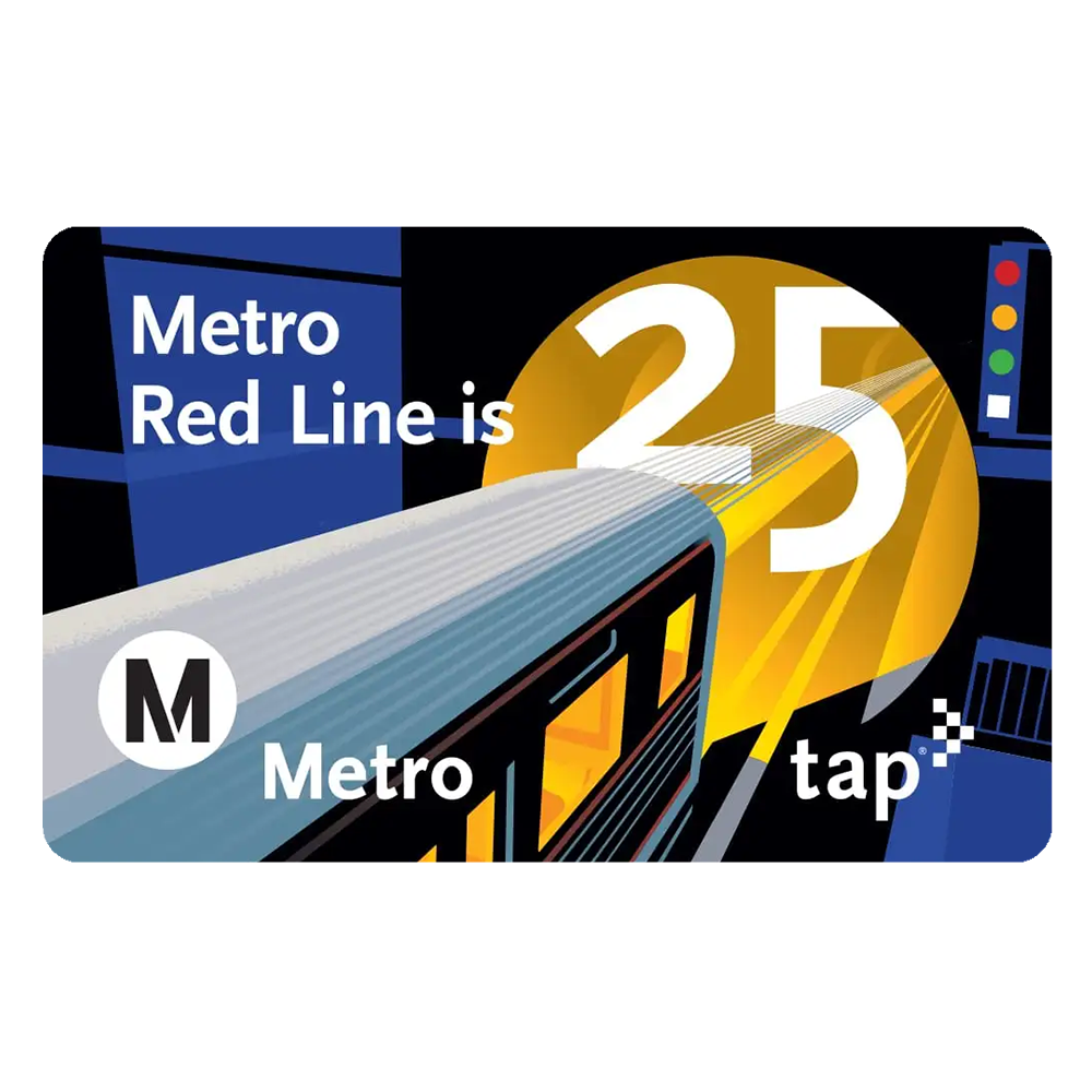 Red Line 25th Anniversary Collector's TAP Card – Metro Shop