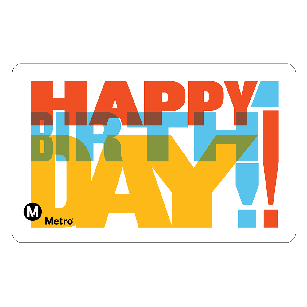 Metro Shop Gift Card (Happy Birthday)