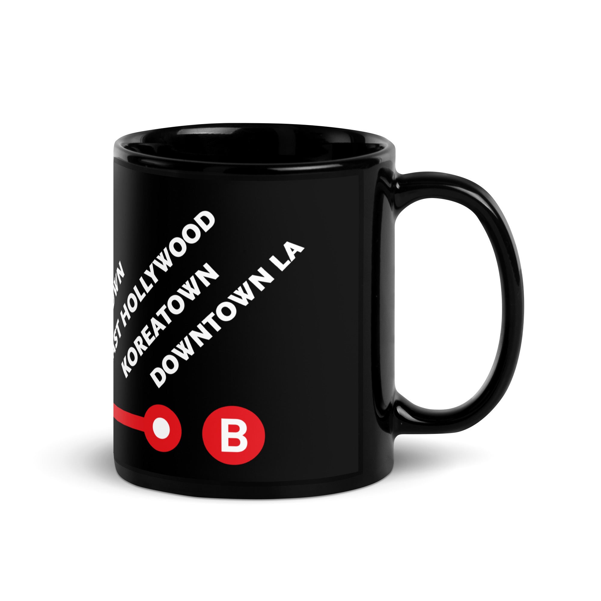 B Line Neighborhoods Black Glossy Mug – Metro Shop