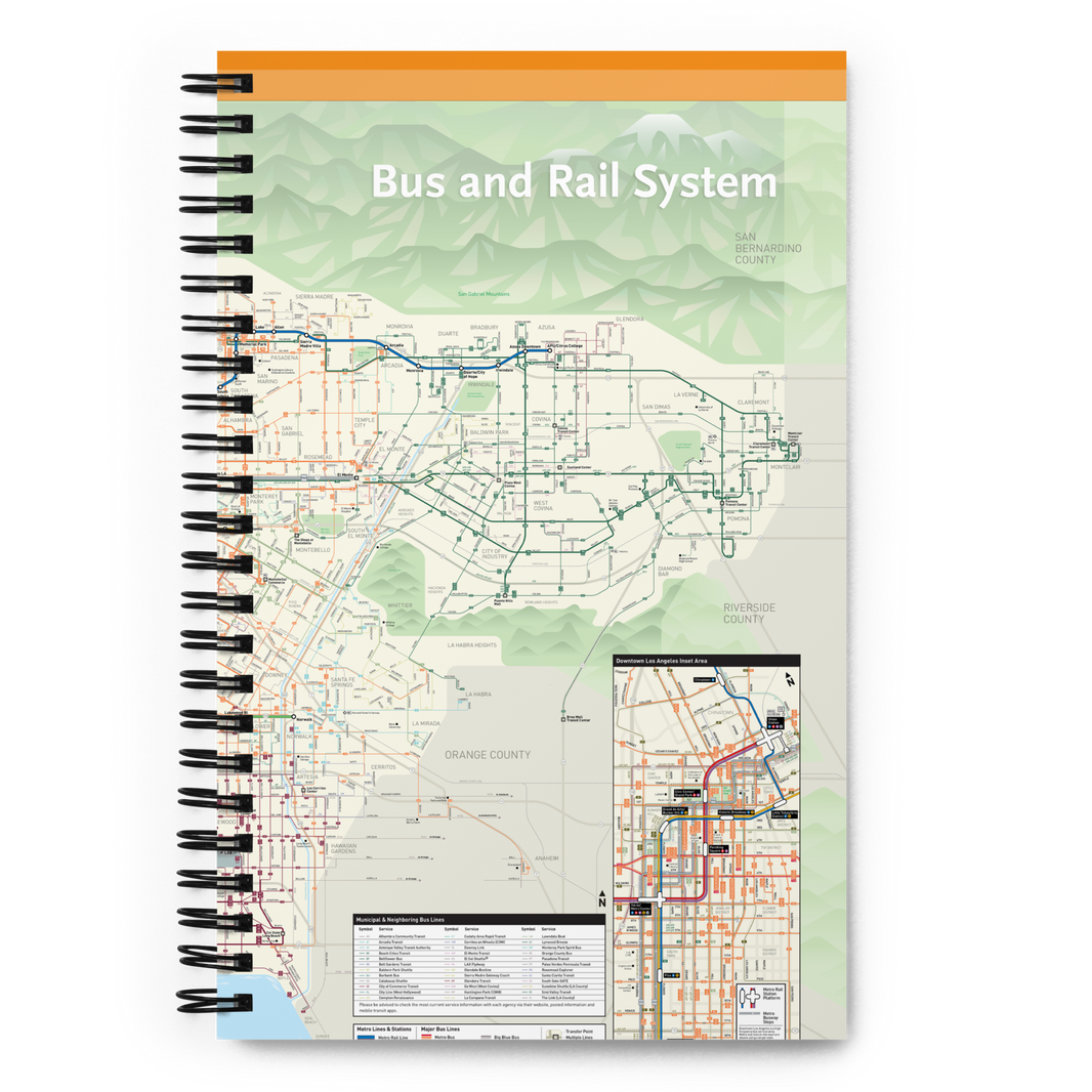Los Angeles Transit System Map Products – Metro Shop