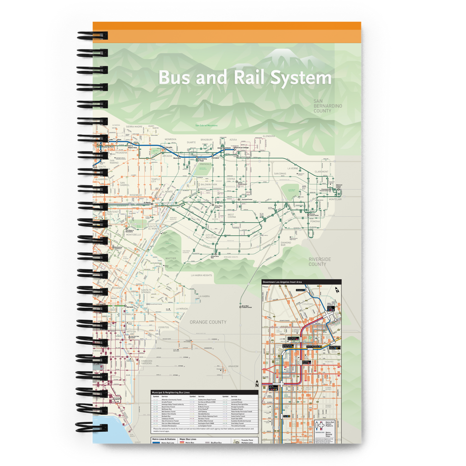 Los Angeles Transit System Map Products – Metro Shop