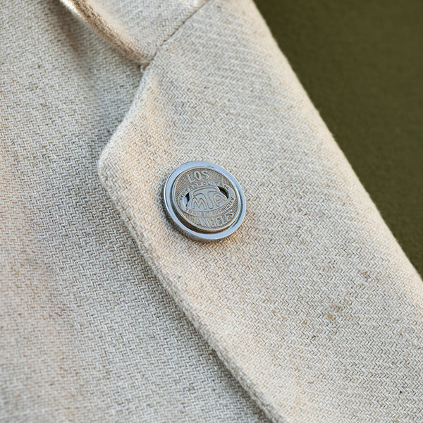 Los Angeles Vintage Transit Token Lapel Pin - Metro Shop