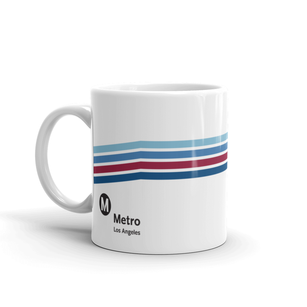 Retro Blue Line Mug – Metro Shop