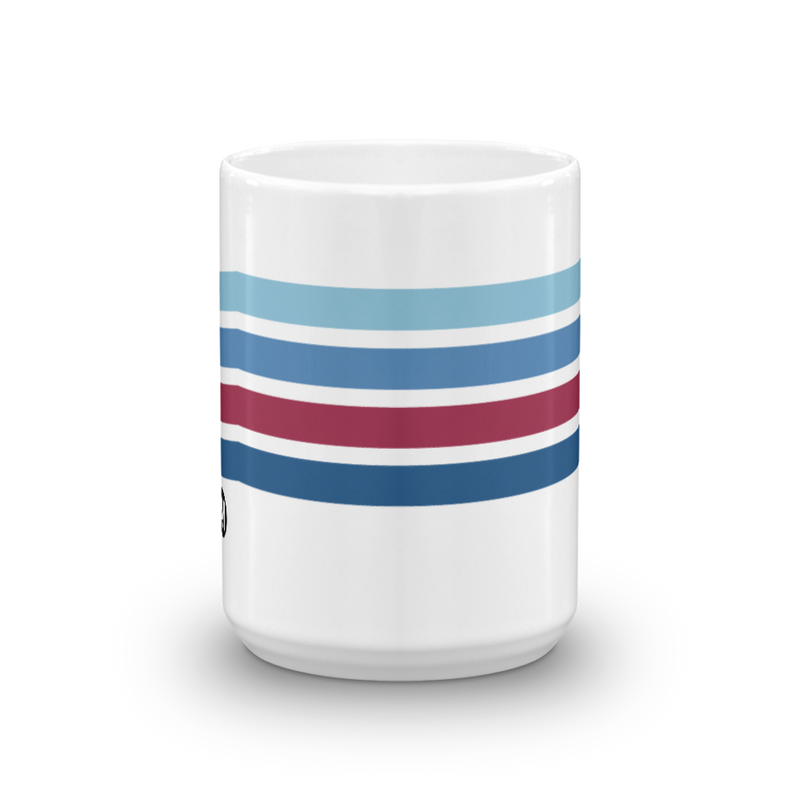 Retro Blue Line Mug - Metro Shop