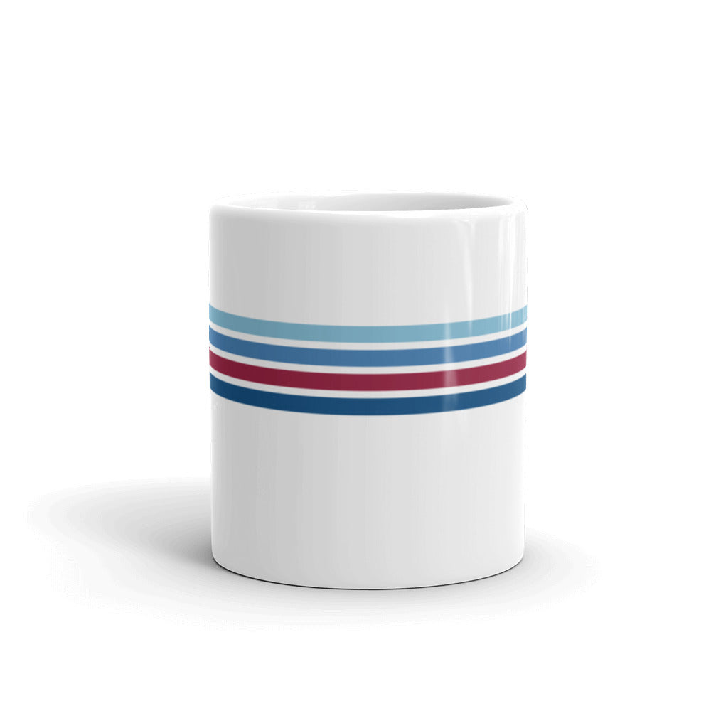 Retro Blue Line Mug - Metro Shop