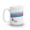 Retro Blue Line Mug – Metro Shop